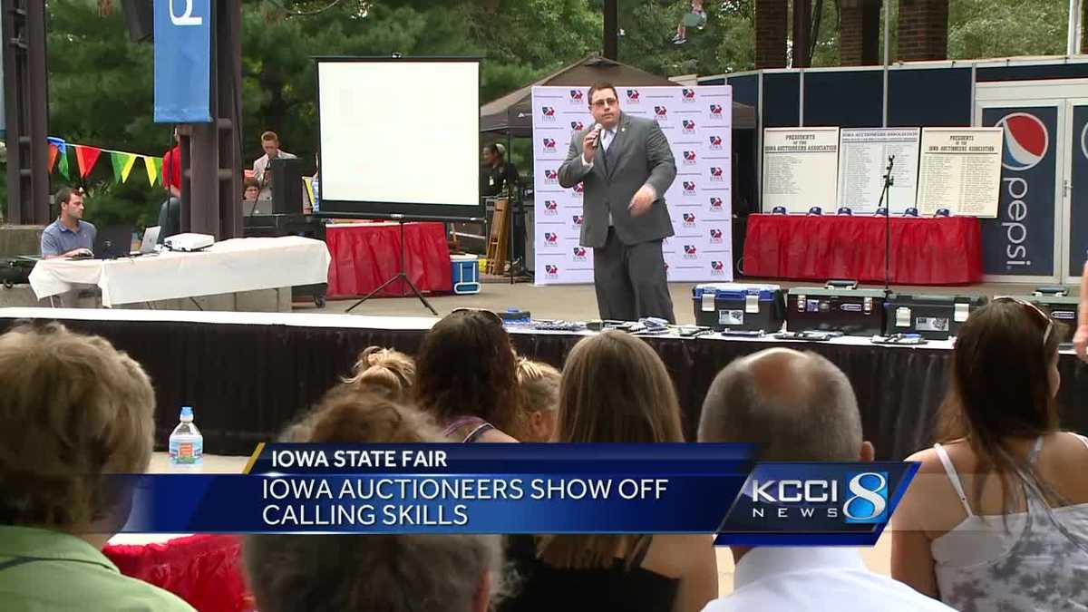 Iowa auctioneers show off their calling skills