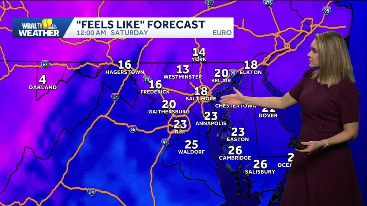 Baltimore weather: Temperatures to tumble amid strong wind gusts