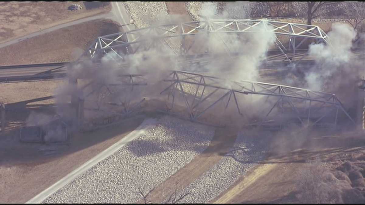 2nd section of Fairfax Bridge detonated