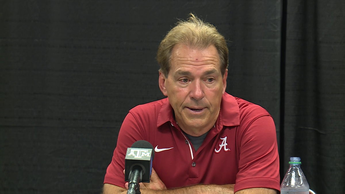Nick Saban talks about Alabama's 27-19 win at Texas A&M