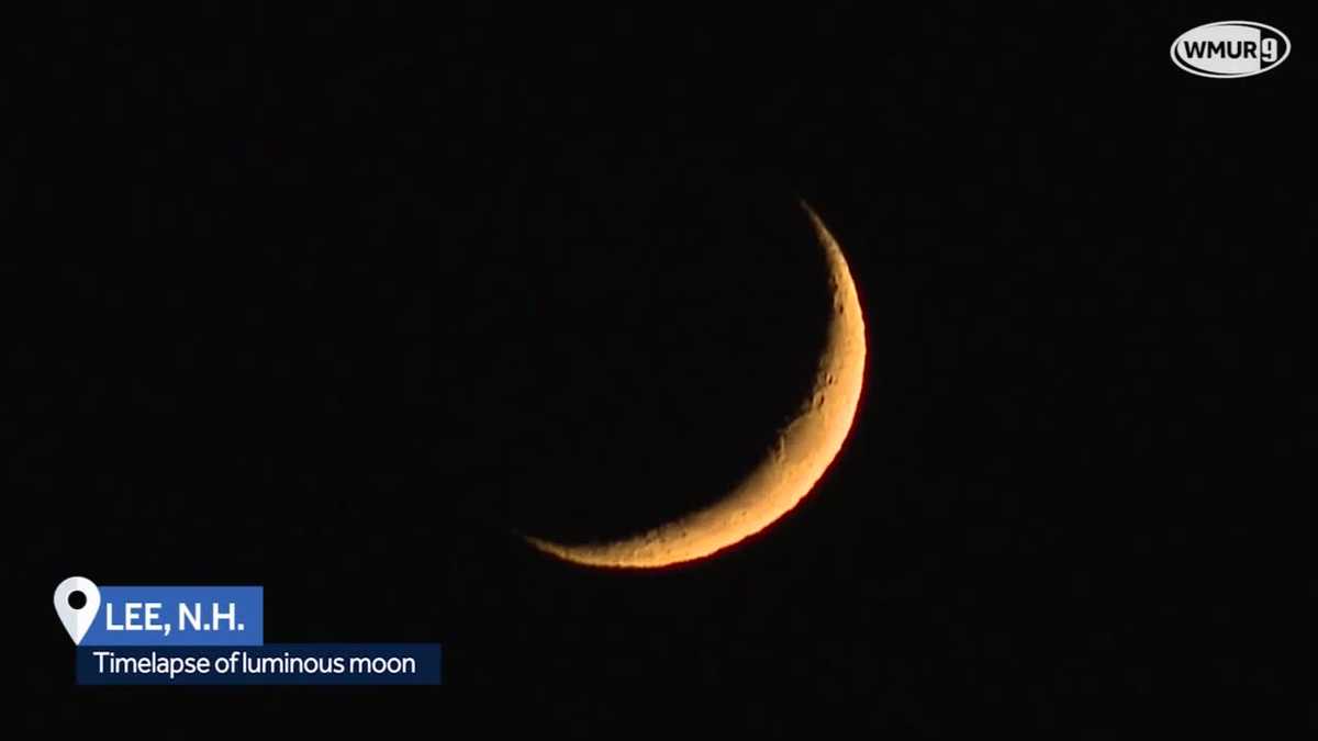 Timelapse video: Luminous moon shines over NH