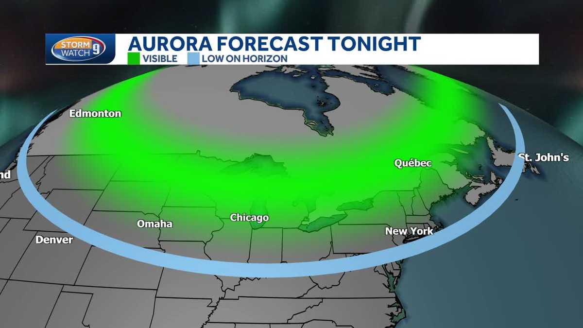 Northern lights forecast for New Hampshire: clouds cleared
