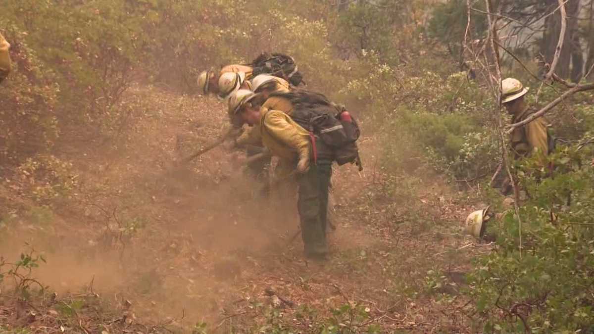 King Fire: Crews focus on cutting hand lines