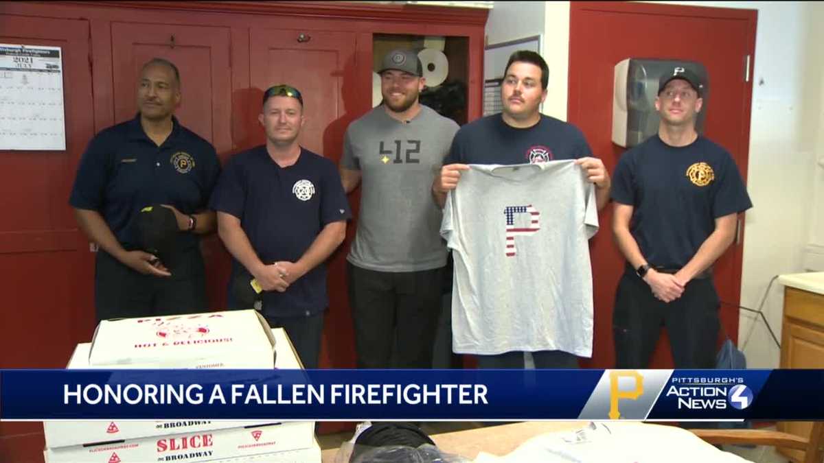 Pittsburgh Pirates visit fire station to honor fallen firefighter