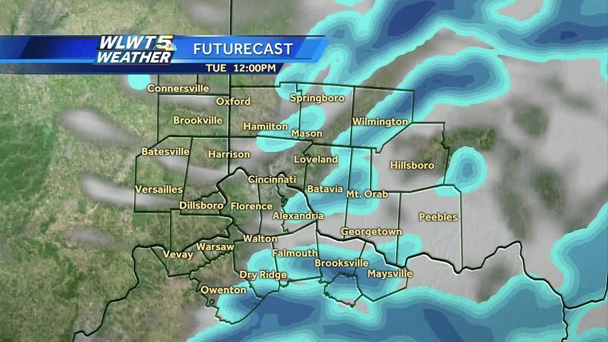 Updated futurecast: Tuesday's snow timeline