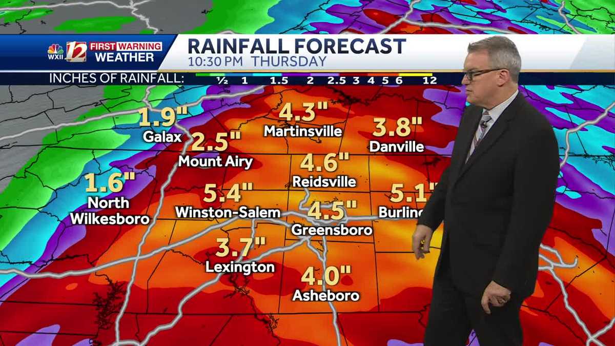 WATCH: Tropical Storm Debby already causing Triad flash flooding
