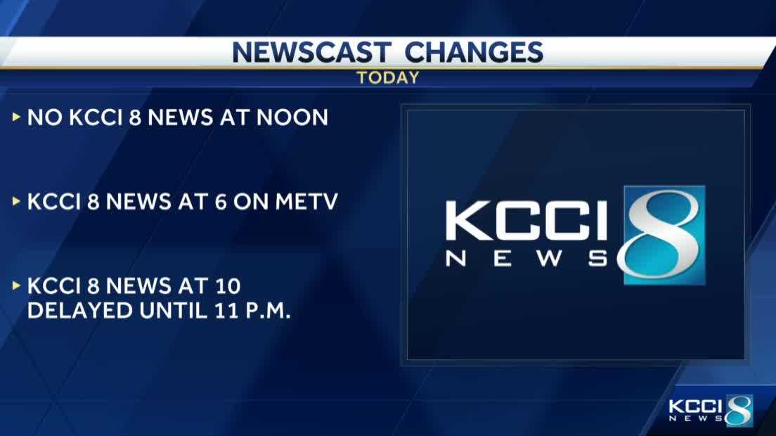 Programming note: NCAA Tournament will affect KCCI 8 Newscasts
