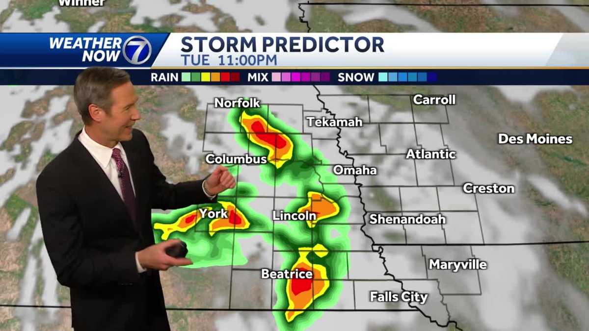 Monday evening April 17 Omaha weather
