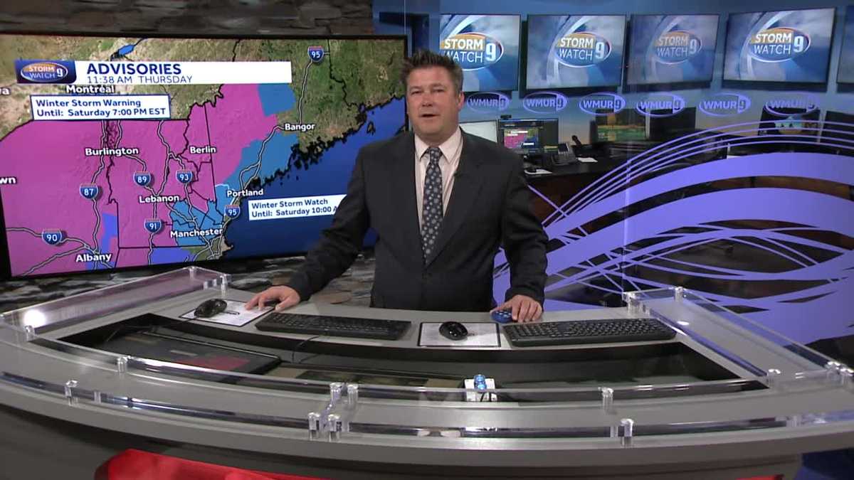 NH forecast video: Storm bringing rain, snow moves in overnight