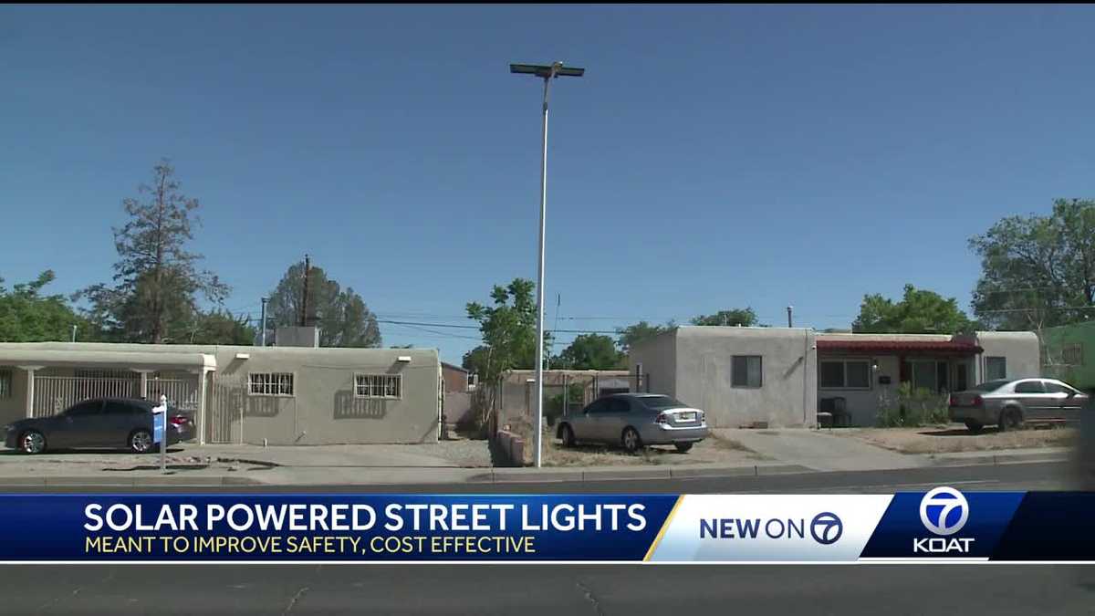 Solar-powered street lights enhancing safety in Albuquerque