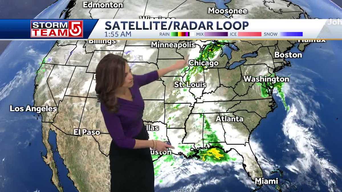 Video: Steady rain moves in late morning