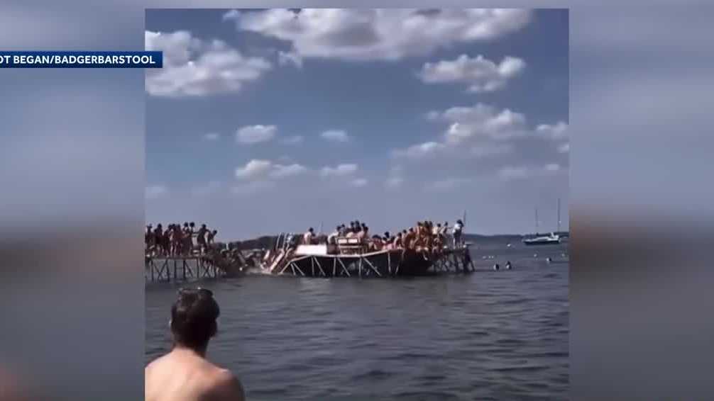 Pier collapses at UW-Madison Memorial Union Terrace