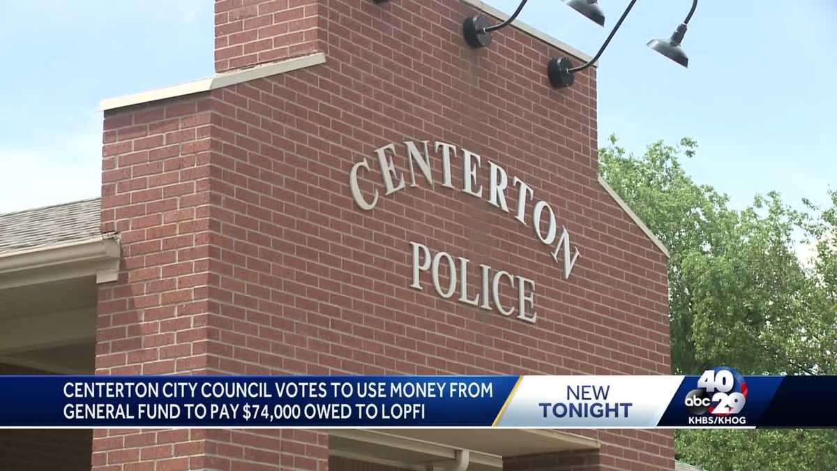 Centerton owes Arkansas LOPFI $74 thousand dollars in back pay