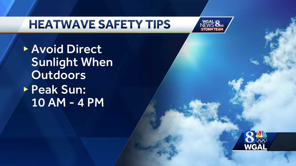 Protecting yourself from the heat wave