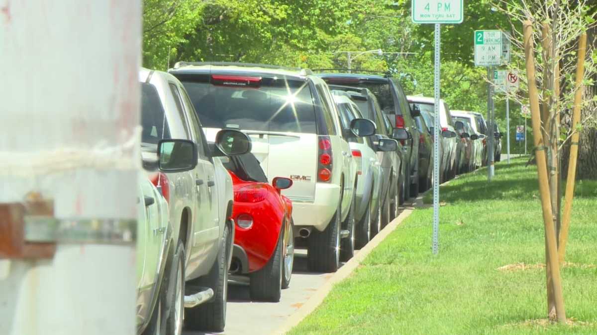 Parking is scarce right now around Drake University