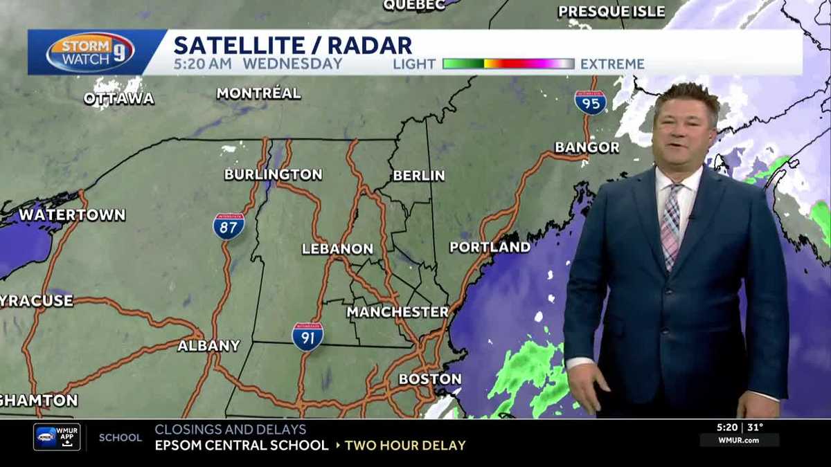 NH forecast video: Snow ends, chilly Wednesday ahead