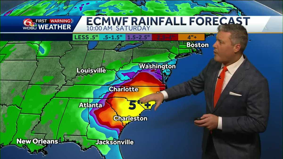 New Orleans weekend weather forecast high temp humidity PTC#9