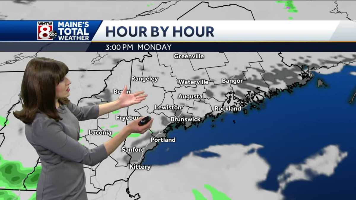 Another cool, mainly cloudy day Monday