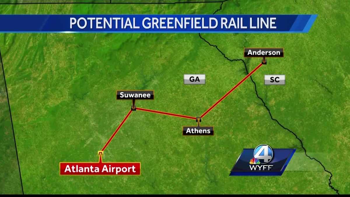 High speed rail system planned would go from Atlanta to Charlotte