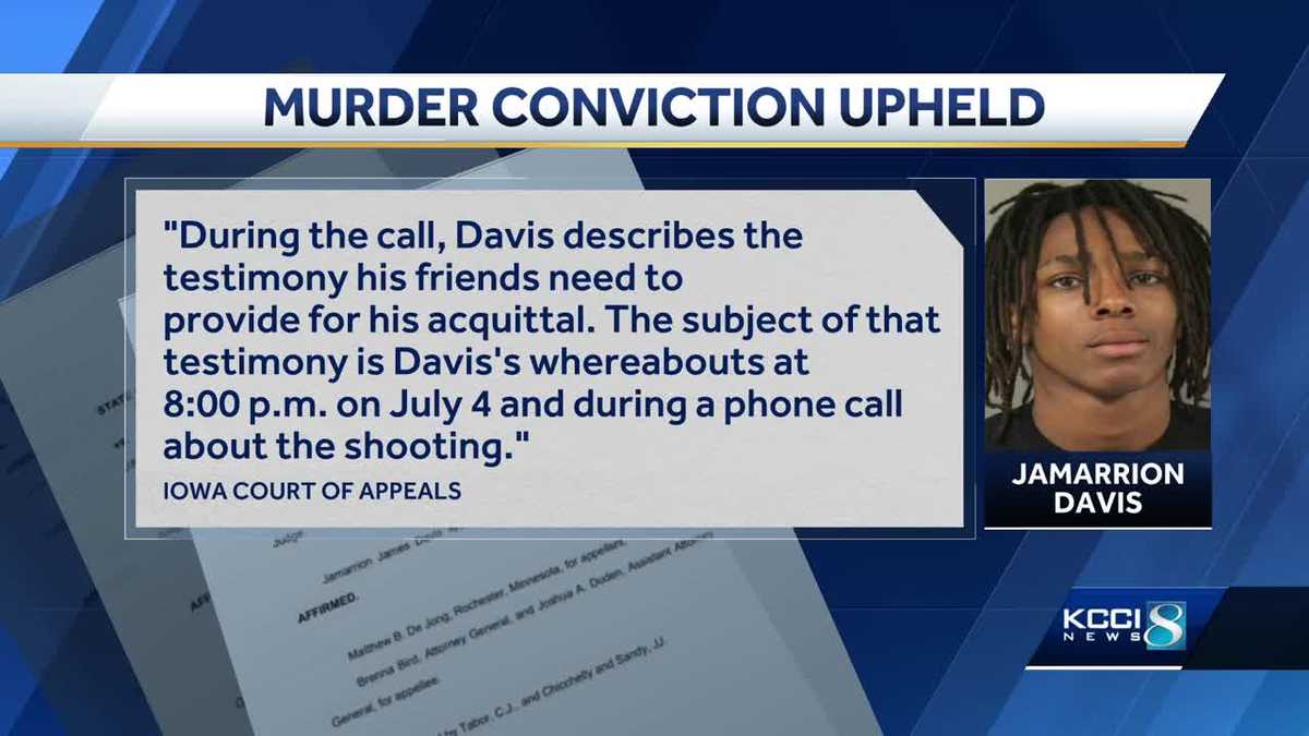 Fort Dodge shooting: Jamarrion Davis loses murder trial appeal