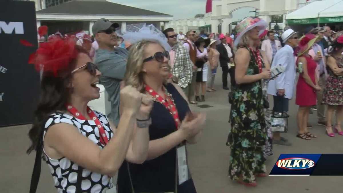 Fun in the infield on Oaks day