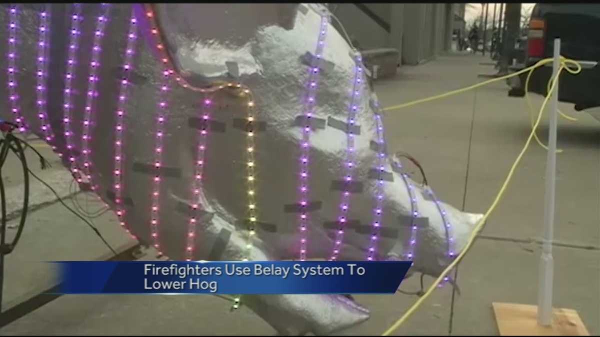 Firefighters coordinate Hog Drop for Last Night Fayetteville NYE