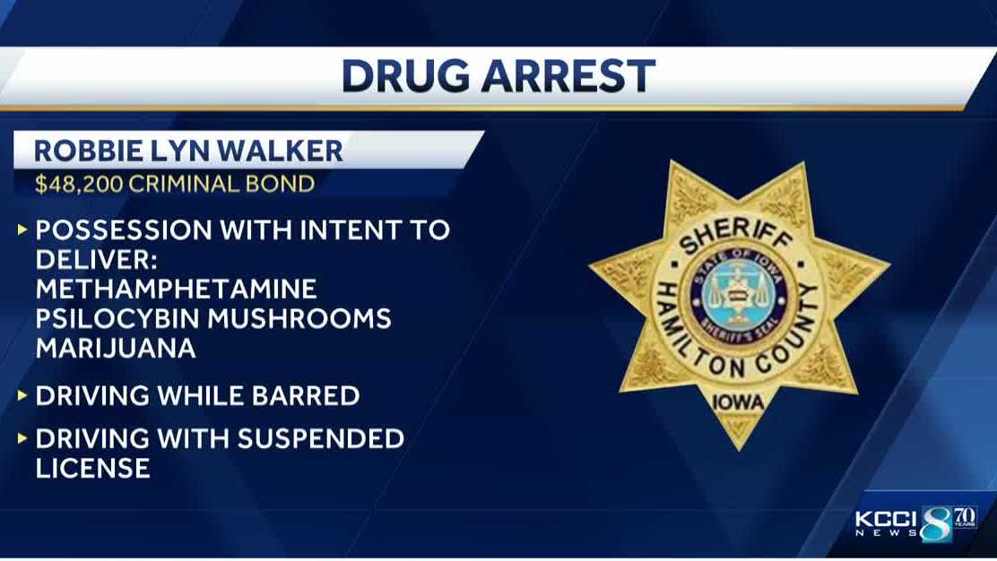 Iowa crime: Stolen plates, drugs found during Hamilton County arrest