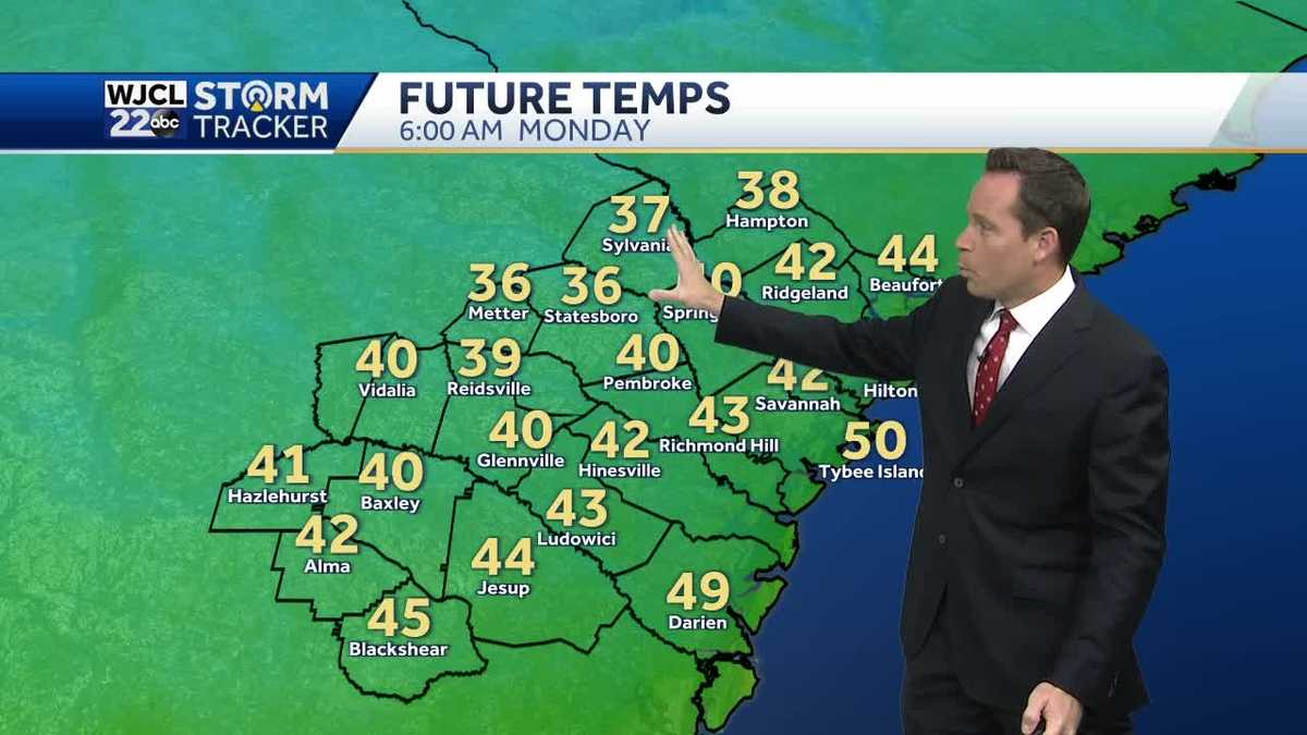 Savannah: Chilly start to Monday, work week