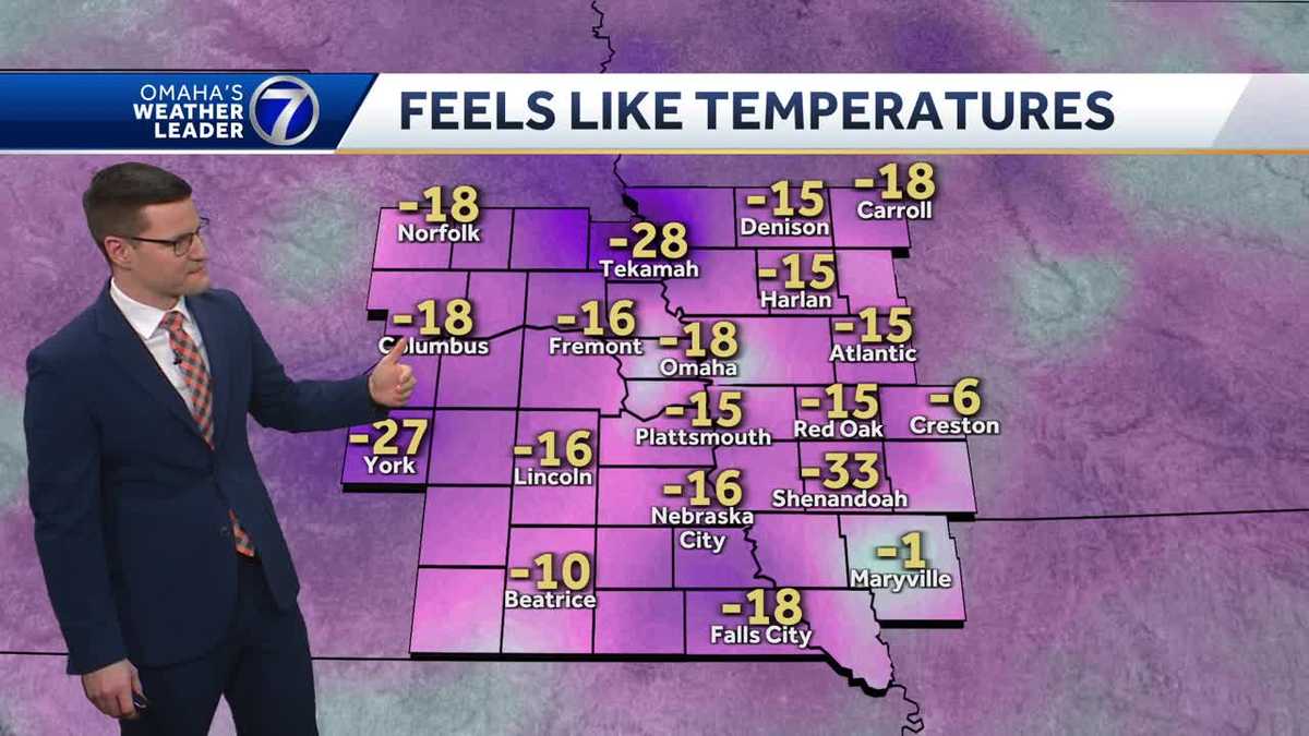Omaha morning weather forecast for Friday, February 21