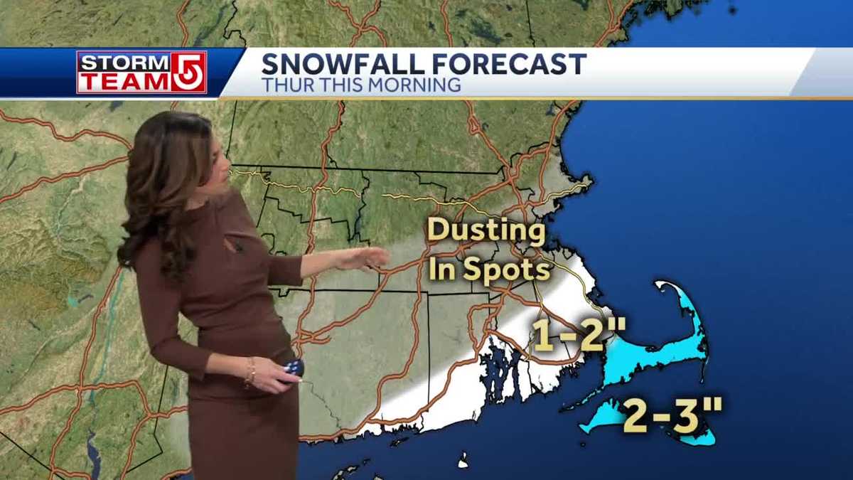 Video: Patchy, light snow this morning