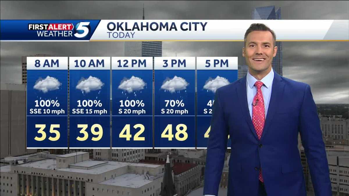 FORECAST: Cold rain today, some see ice early