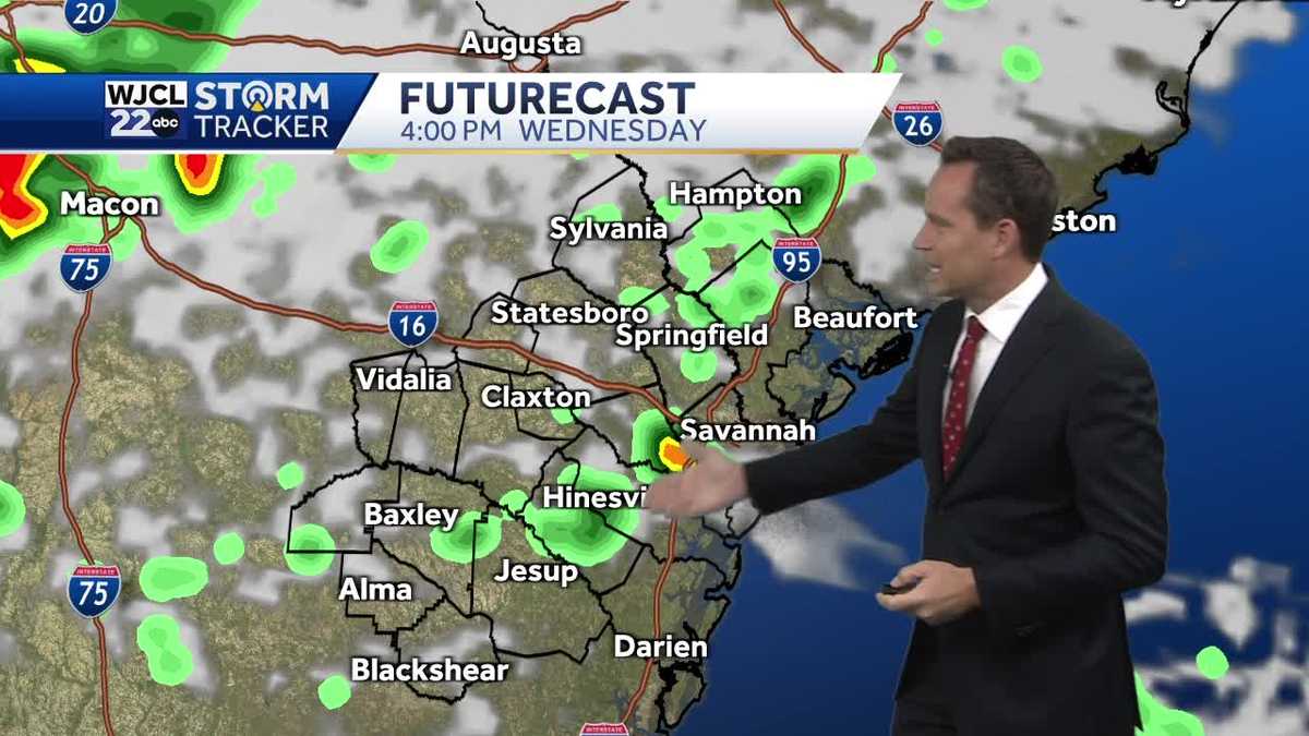 Savannah: Tracking on and off showers, thunderstorms