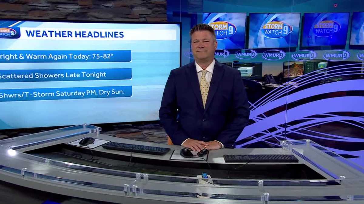 NH forecast video: Some sun, warm Thursday; thundershower Friday