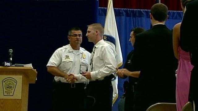 Doherty honored in Manchester police ceremony