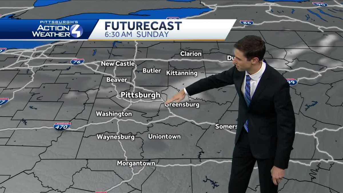 Partly cloudy overnight as cold front passes through