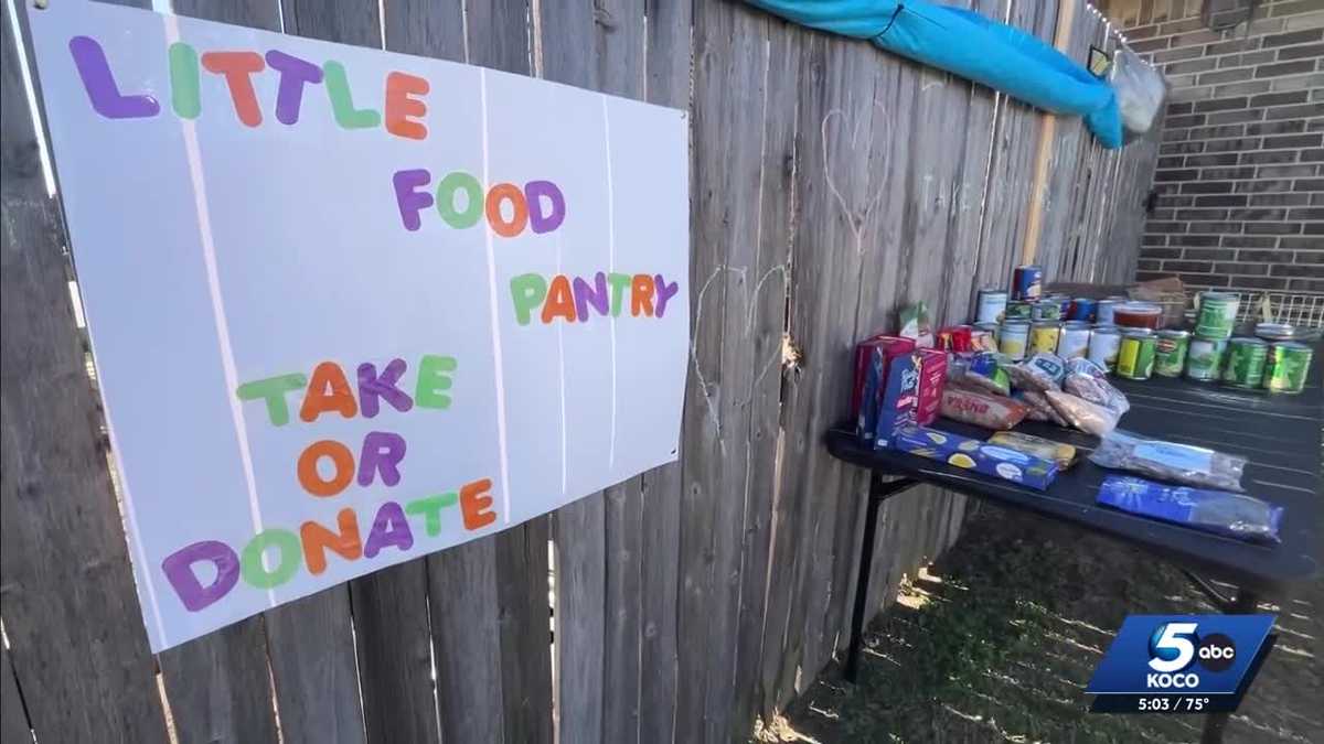 Moore mother sets up 'little food pantry' to aid neighbors