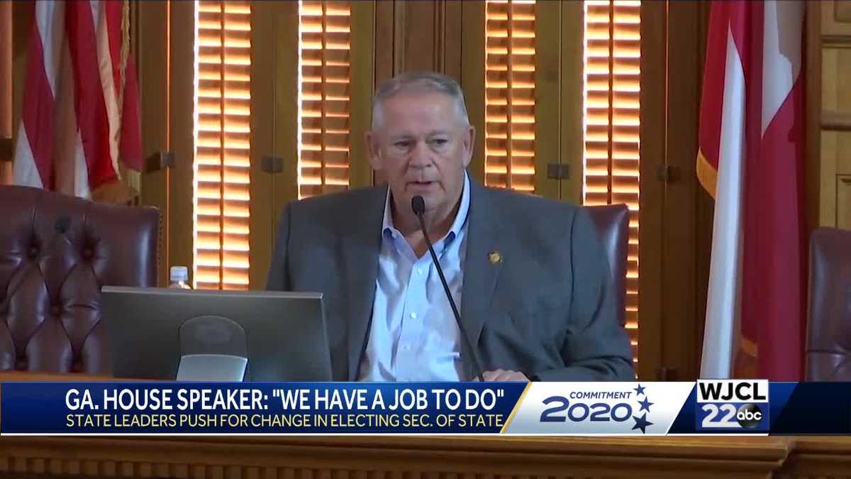 Georgia House Speaker asking for changes to Secretary of State election ...