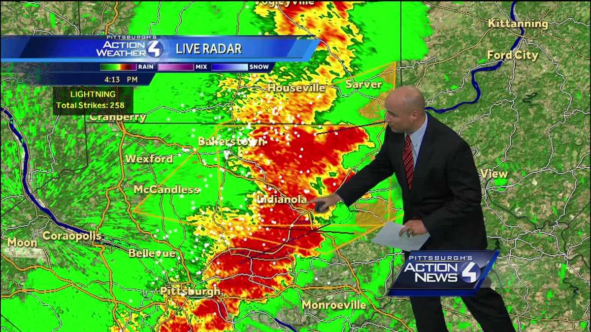 Severe thunderstorm, flash flood warnings in effect for Thursday afternoon