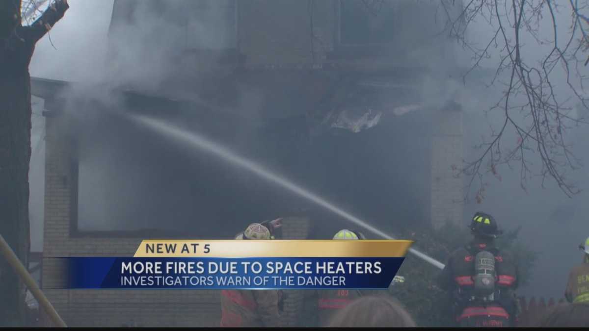 Improper use of space heaters leads to fire