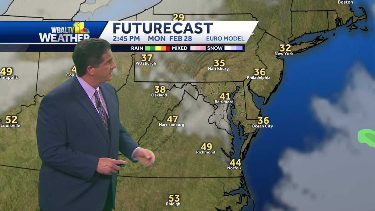 Mostly sunny but chilly Monday