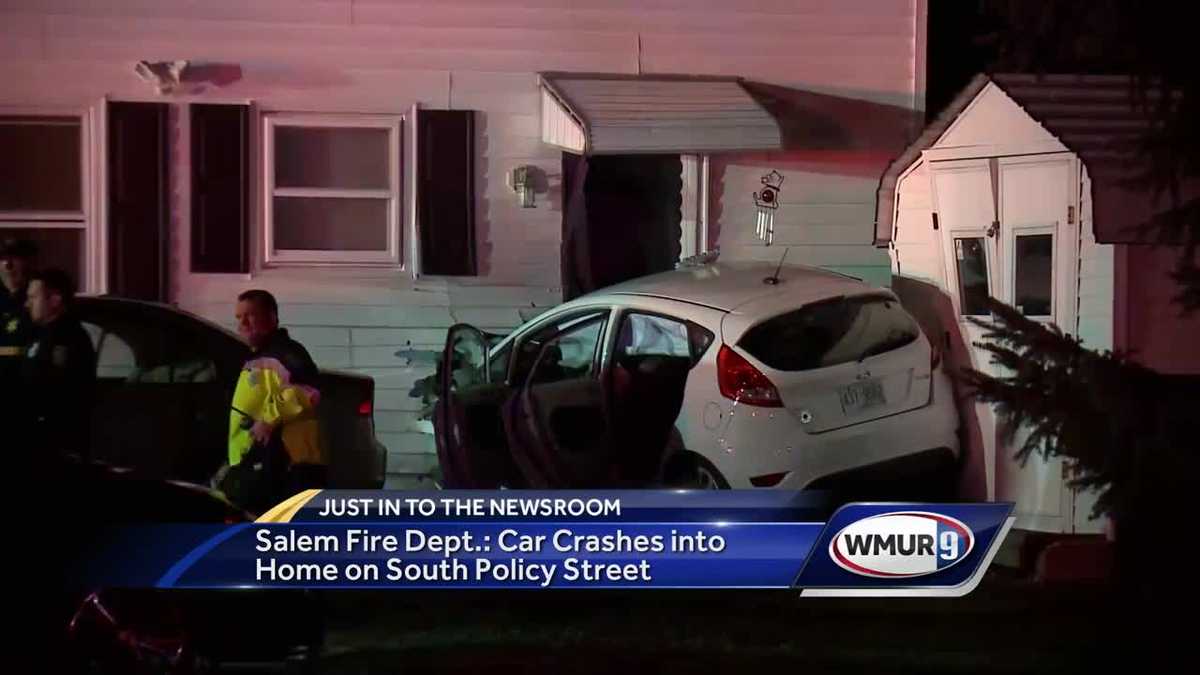 Car drives into house in Salem