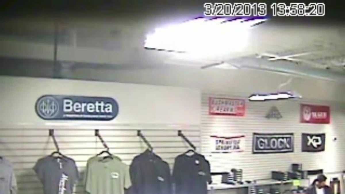 Surveillance video of Tsarnaevs at Manchester gun range