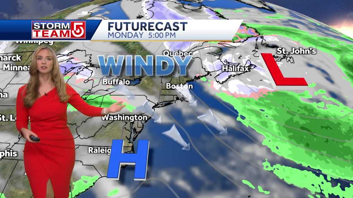 Video- Clouds To Sun Today, Windy Monday