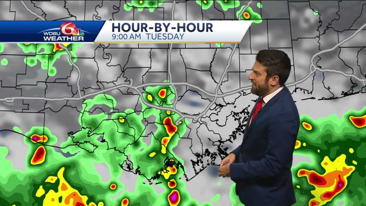 Heavy rain potential Tuesday