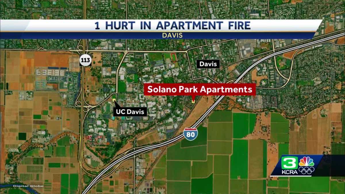 One person hospitalized after UC Davis apartment fire
