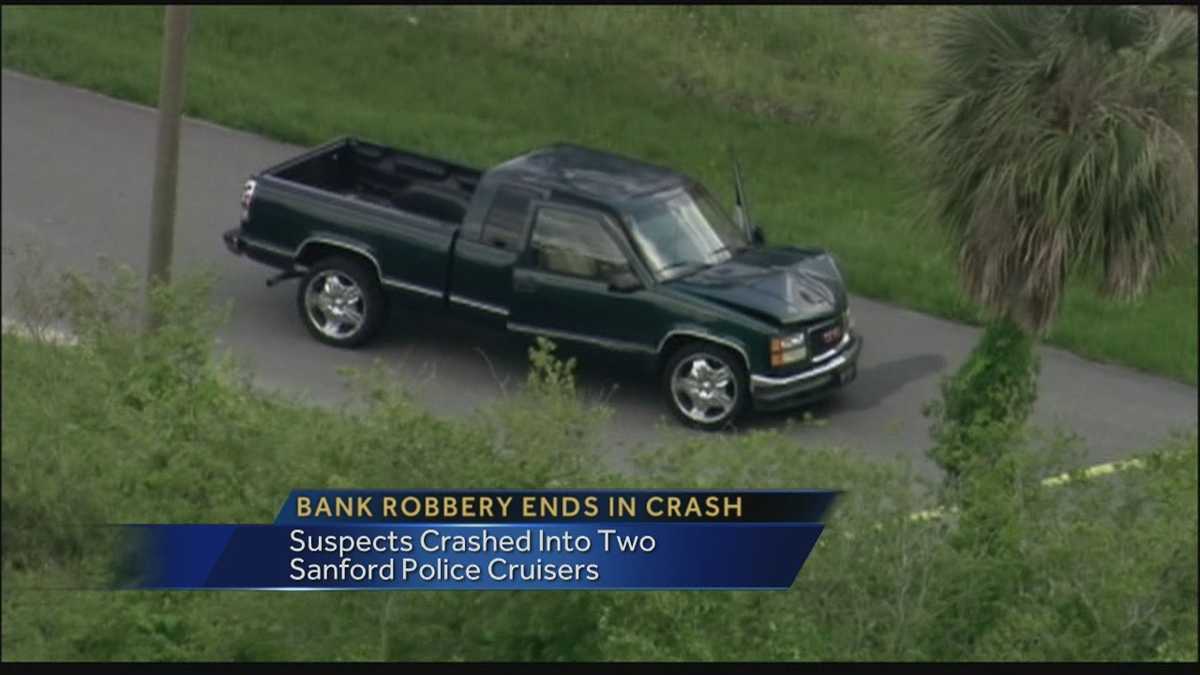 Bank Robbers Arrested After Ramming Police Cruisers Officers Say
