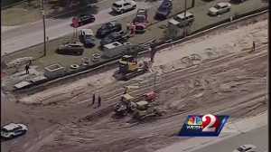 Work halted after construction worker killed along I-4