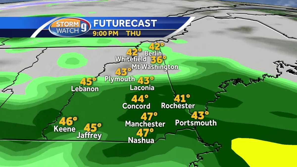 Steady rain likely Thursday night;