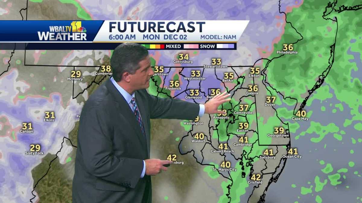 Snow Monday. See how much and when