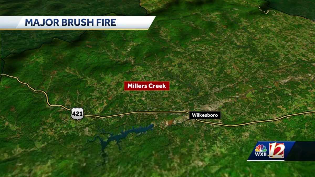 North Carolina Wilkes County Brush Fire Under Investigation